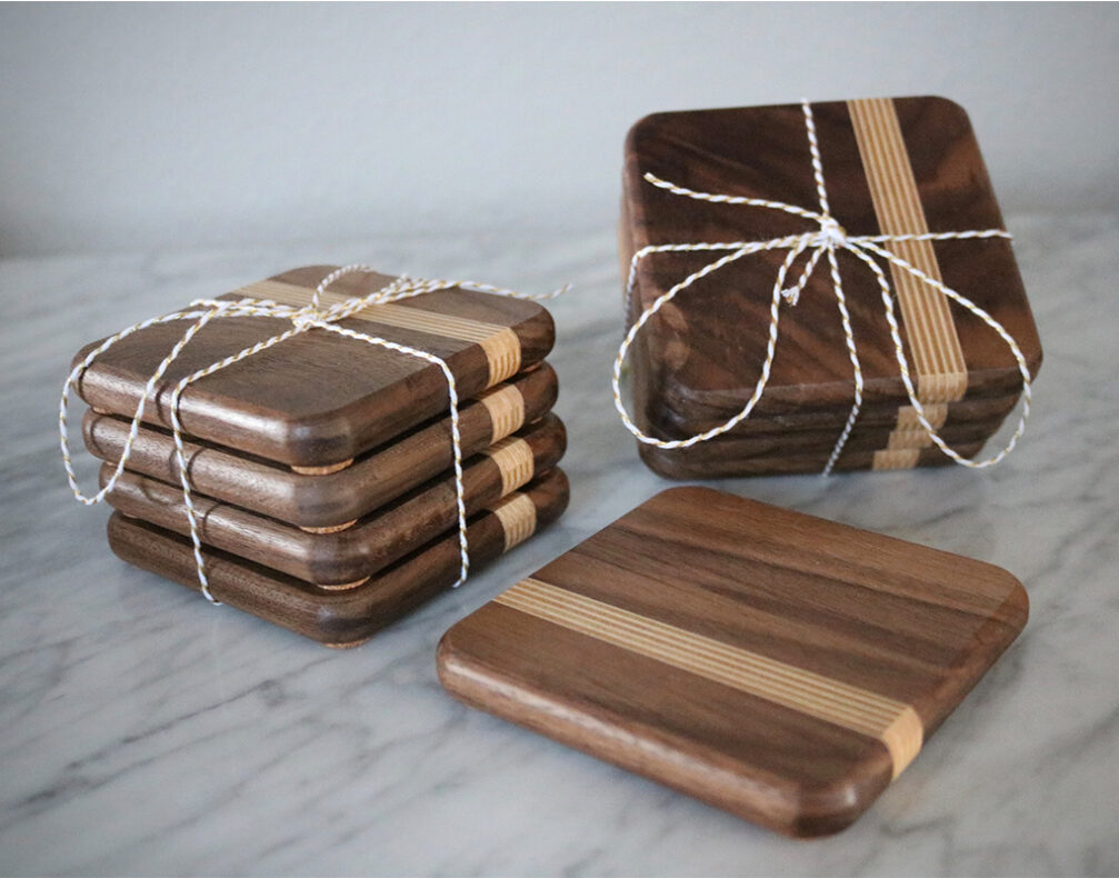 Handmade Hardwood Coasters - Lit Modern Designs