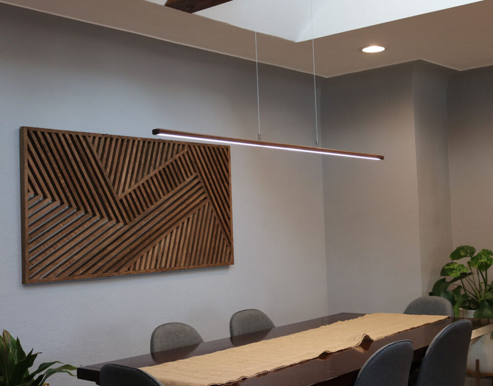 Ultra-Slim Linear Suspension Pendant - Lit Modern Designs