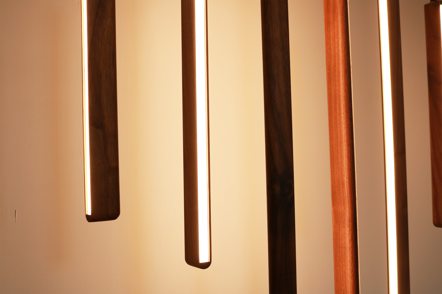 Linear Cluster LED Chandelier - Lit Modern Designs
