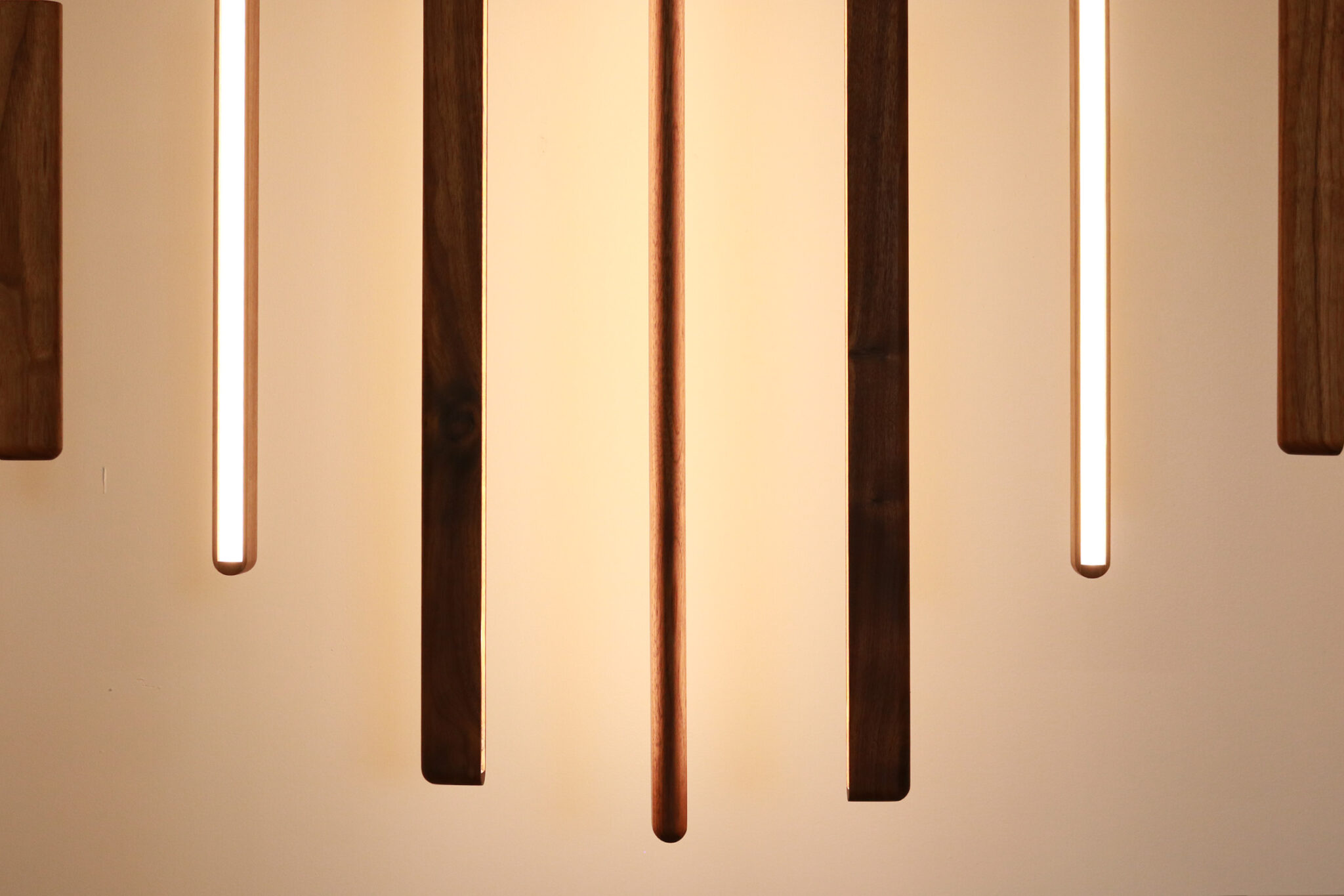 Linear Cluster LED Chandelier - Lit Modern Designs