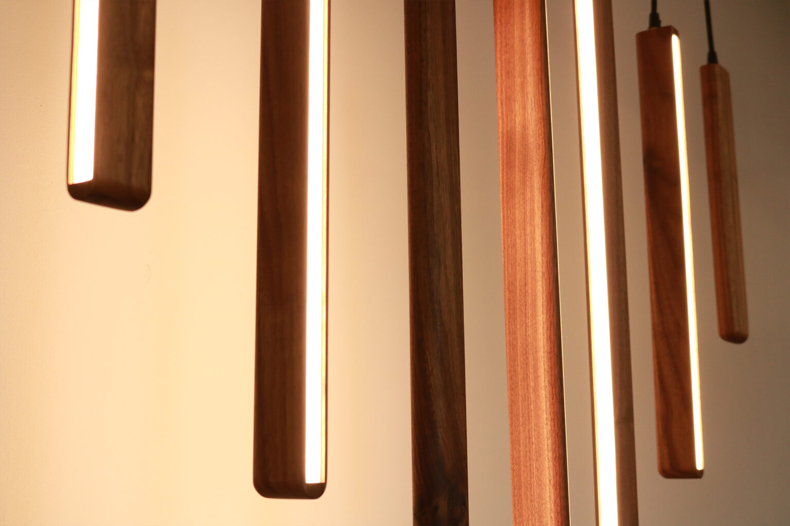 Linear Cluster LED Chandelier - Lit Modern Designs